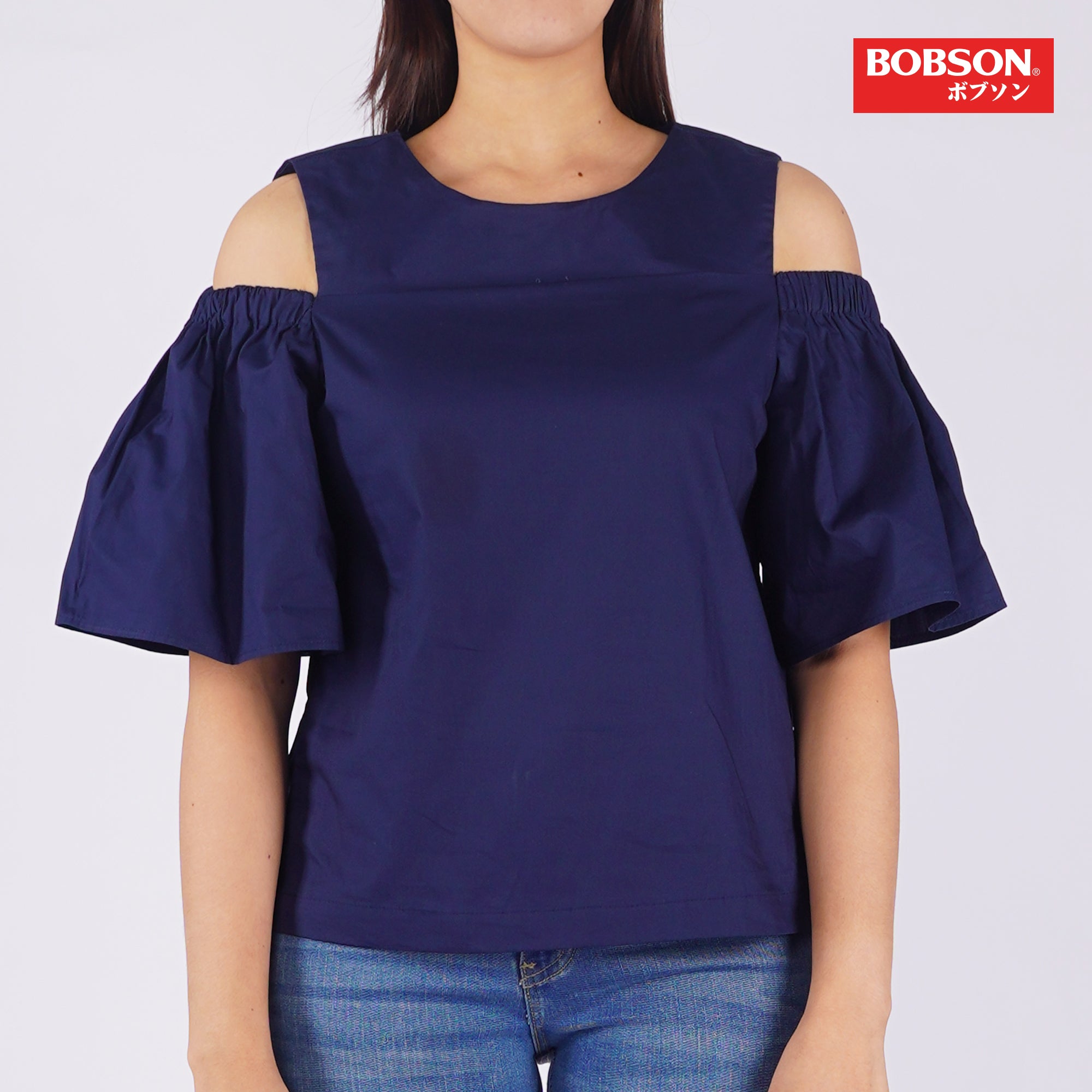 Bobson Japanese Ladies Basic Woven Shirt Relaxed Fit 154995 (Poseidon) – Denim Hub